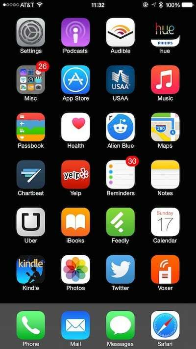 Anatomy of an iOS Home Screen