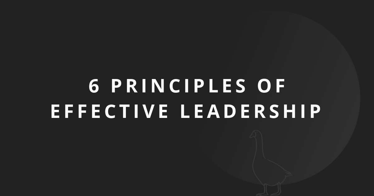 6 Principles Of Effective Leadership