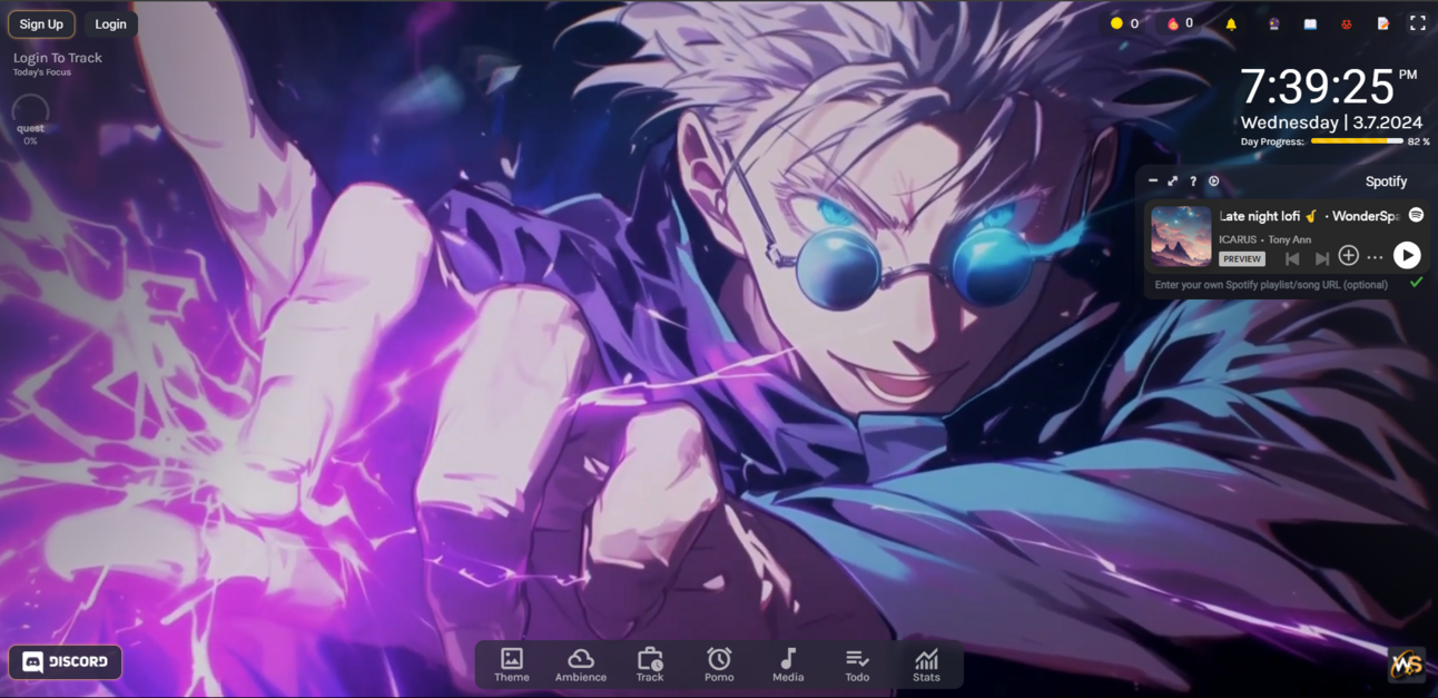 Study with Gojo from Jujutsu Kaisen