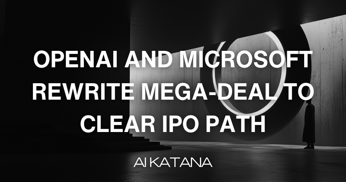 OpenAI and Microsoft Rewrite Mega-Deal to Clear IPO Path