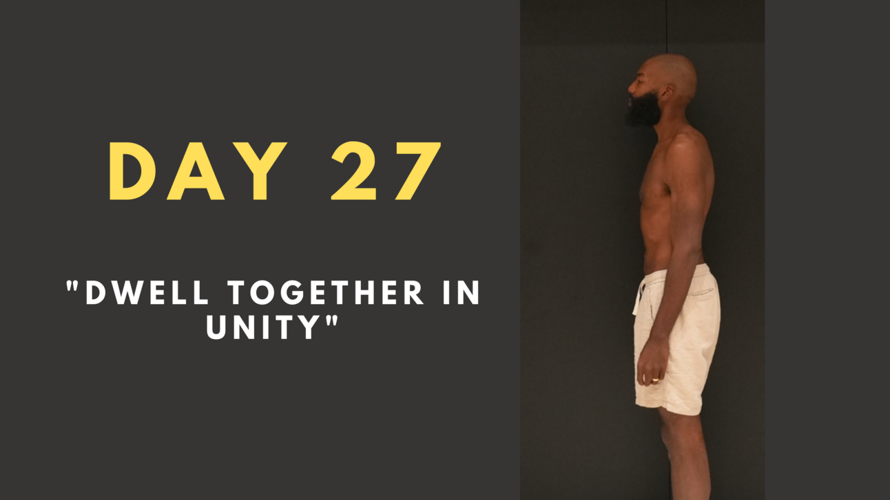 Day 27 - Dwell Together In Unity