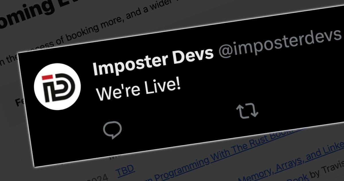 Introducing...the Imposter Devs Community!
