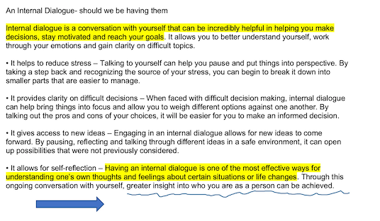 Are Internal Dialogues Normal?