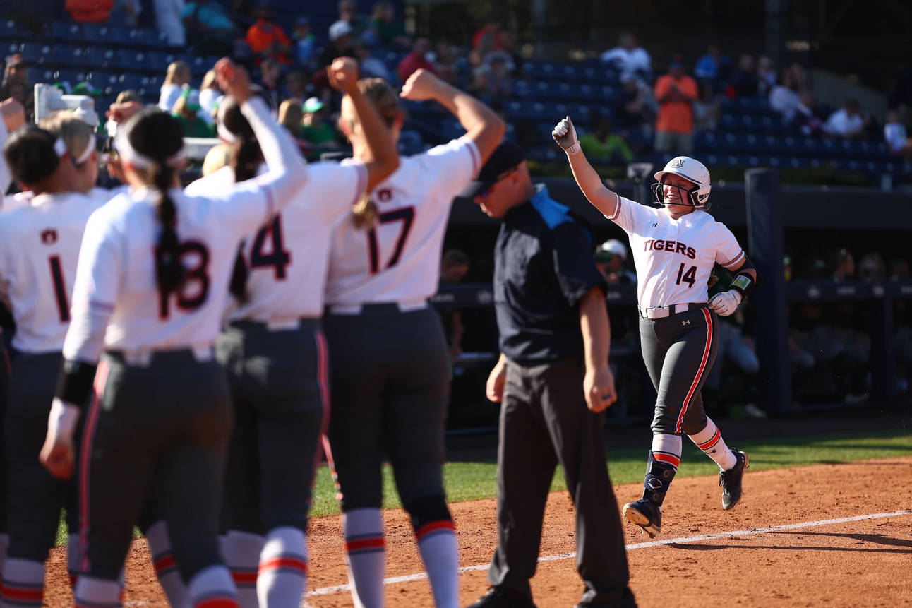 Behind a strong pitching effort from Haley Rainey, Auburn softball ...