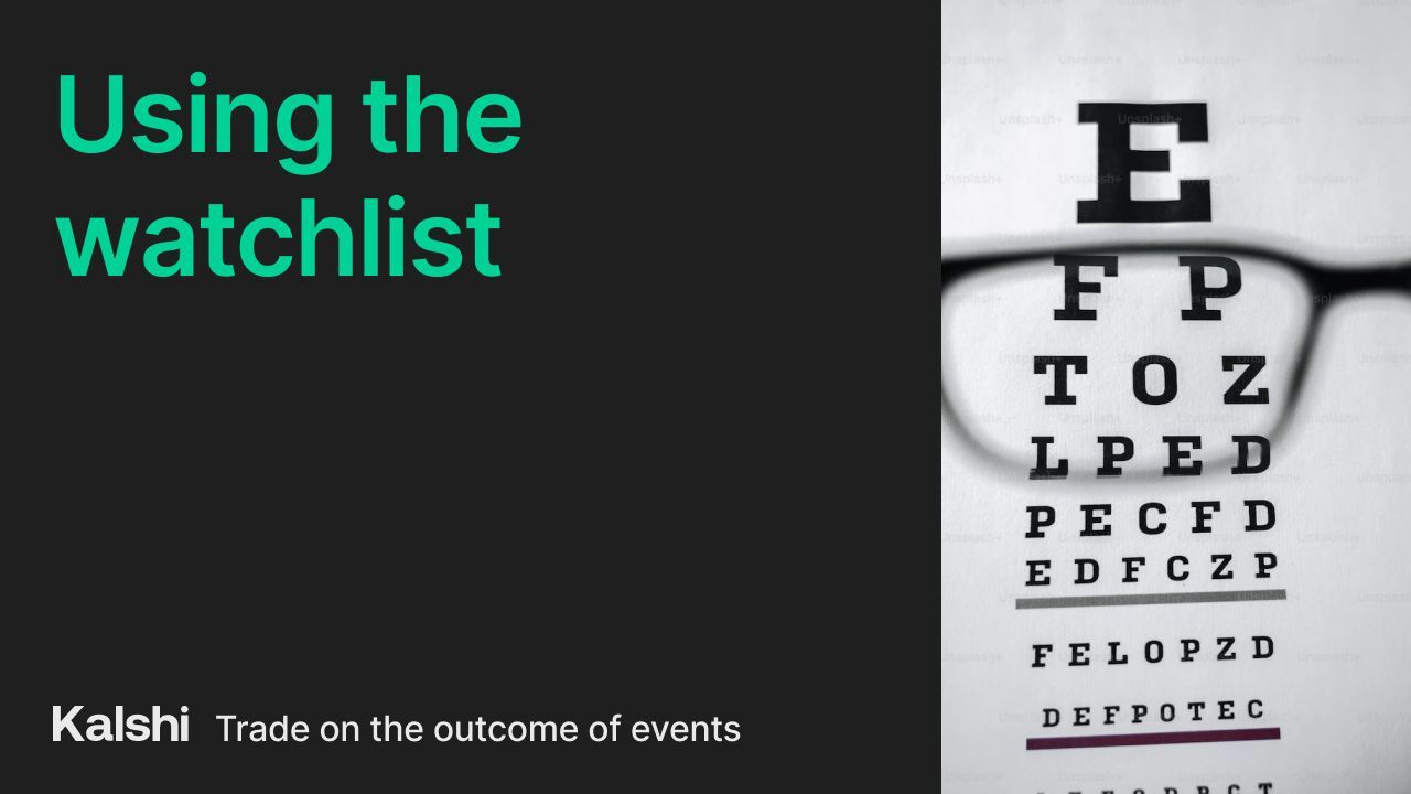 Using the watchlist