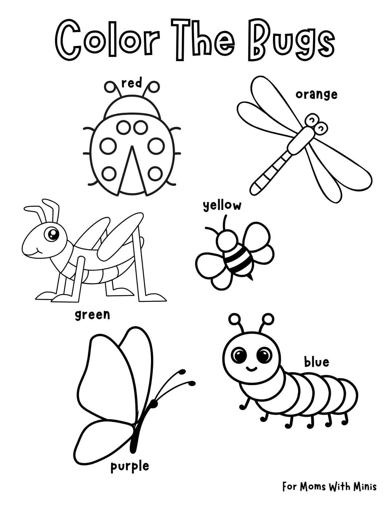Color The Bugs