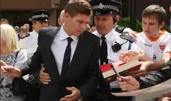 Steven Gerrard's wild night out