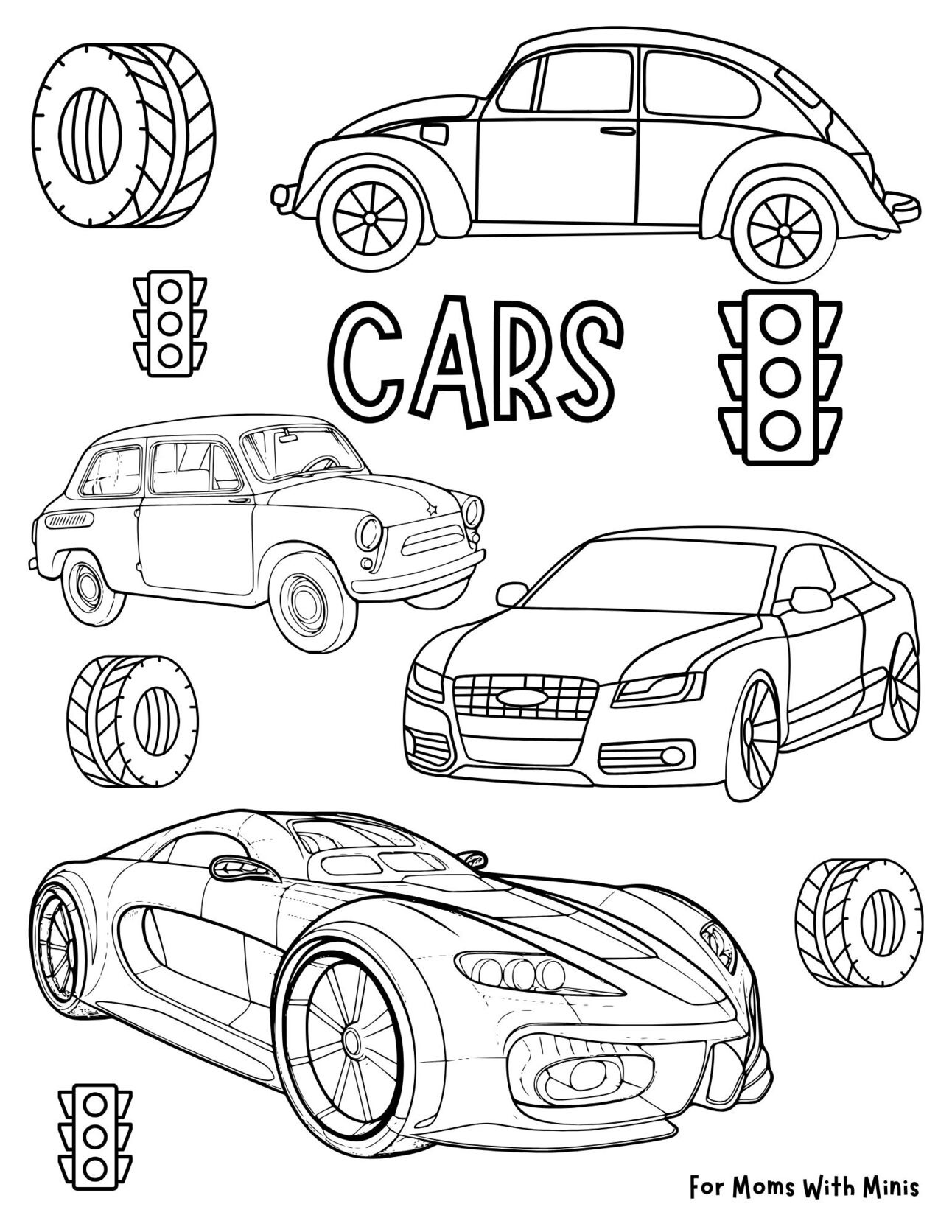 Cars Coloring Page