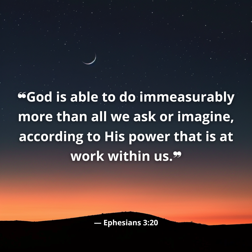 🙏 Verse of the Day: Ephesians 3:20