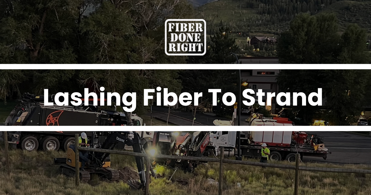 Lashing Fiber To Strand