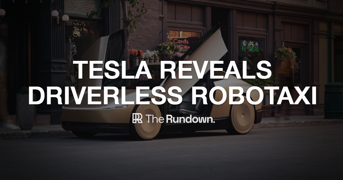 Elon Musk reveals driverless Robotaxi at We, Robot