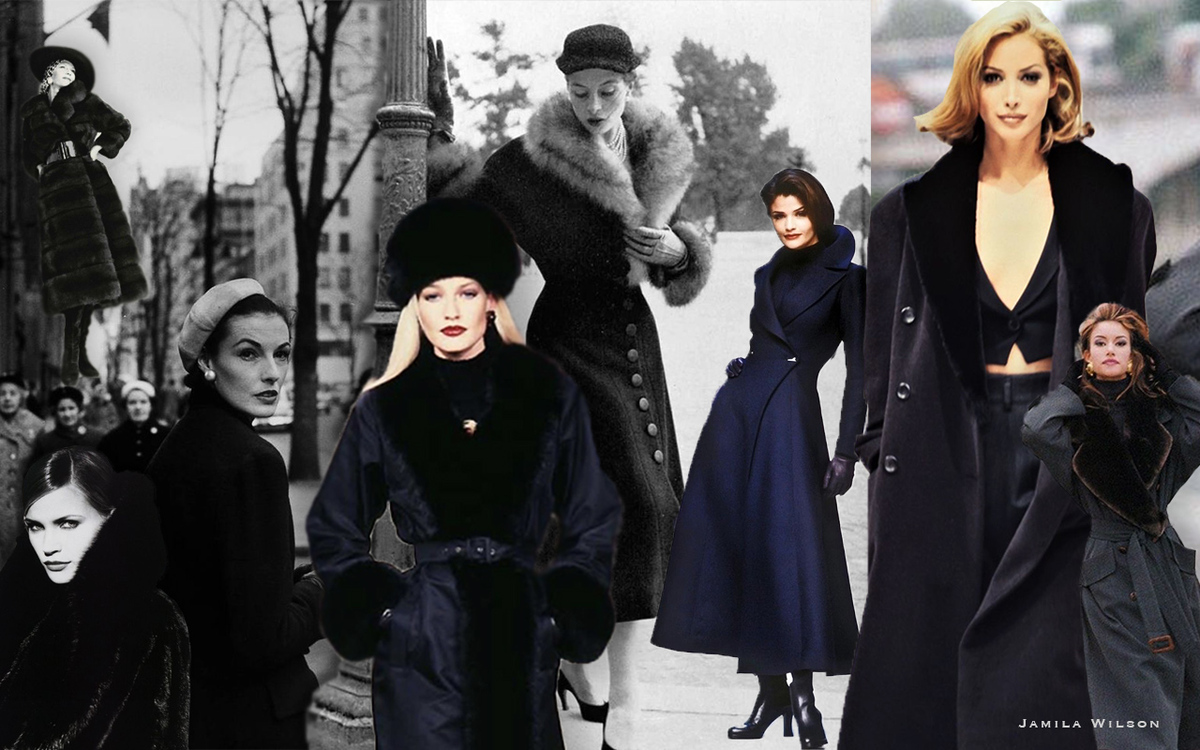 Vintage Winter Coats Styling