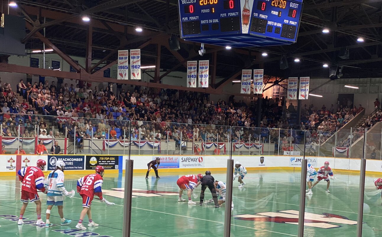 Another close game in the 2023 Mann Cup championships