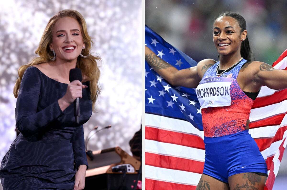 75000 Adele Fans Cheer For Sha'Carri Richardson