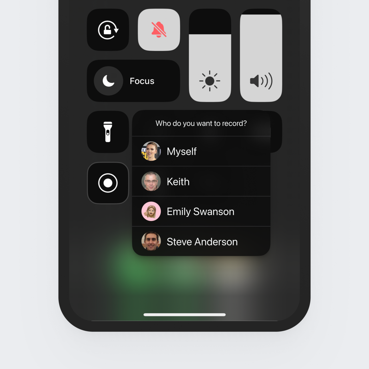 iOS option to record someone else's screen