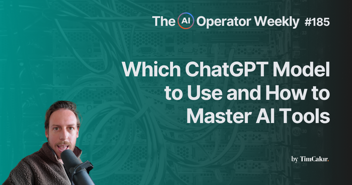 Which ChatGPT model to use and how to master AI tools