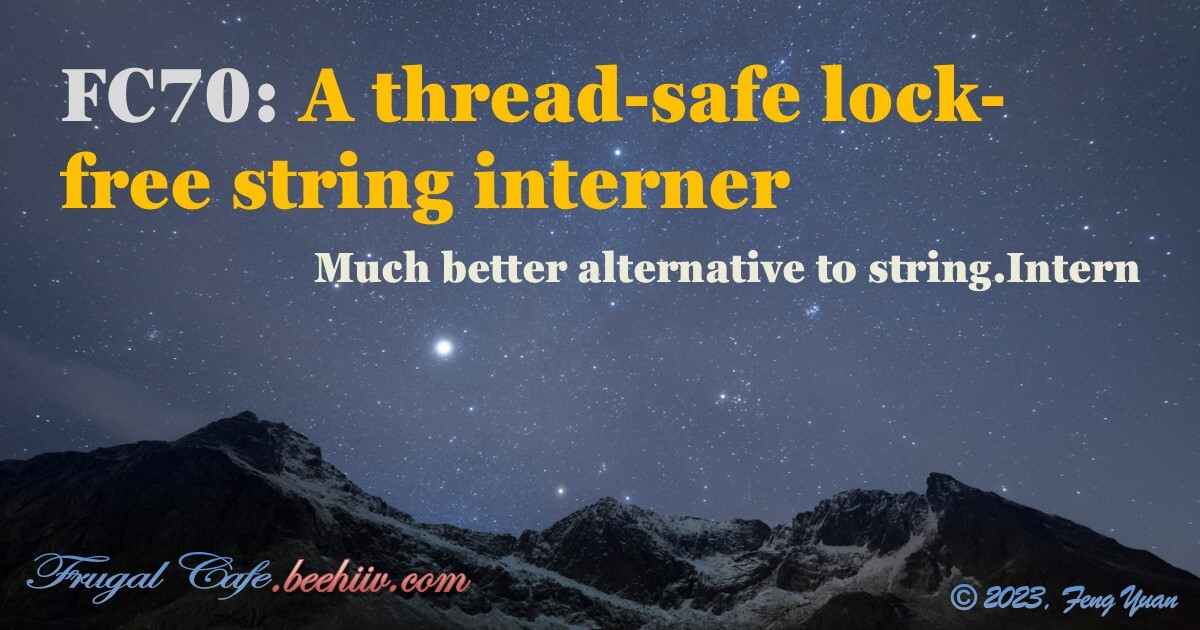 FC70: A thread-safe lock-free string interner