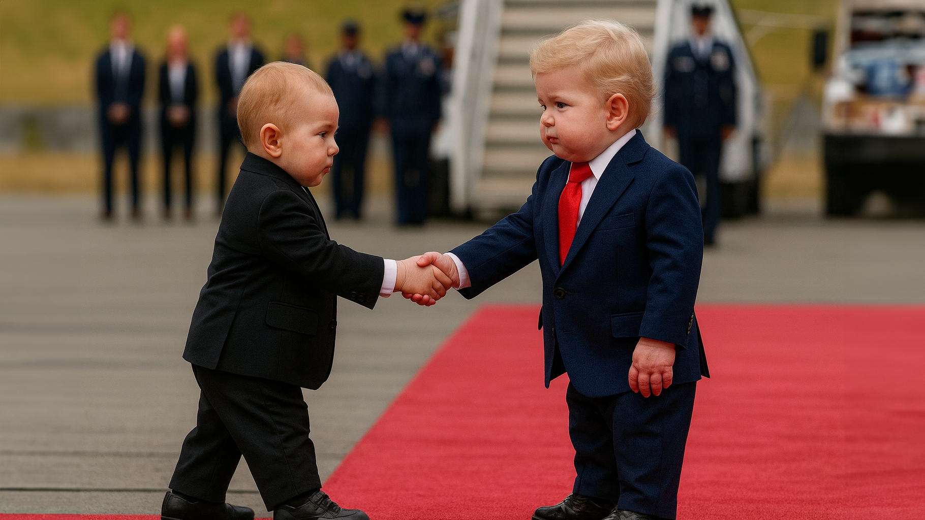 Big Baby Summit: Putin and Trump Play Peekaboo With World Peace
