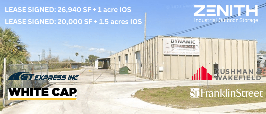 Zenith signs leases. DSP develops truck maintenance facility