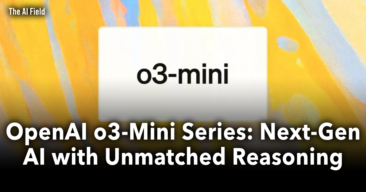 🚨OpenAI Unveils o3‐Mini & o3‐Mini‐High: Next-Gen AI with Unmatched Reasoning Power!