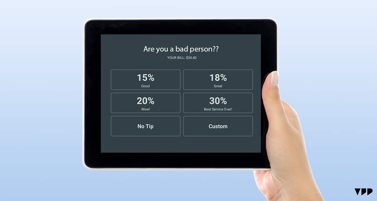 Consumers cry foul at self-checkout tip screens