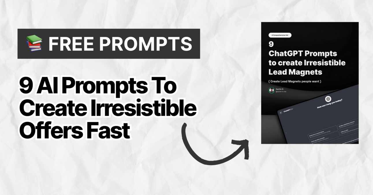 🚀 Create Irresistible Offers in Minutes with These 9 Powerful AI Prompts