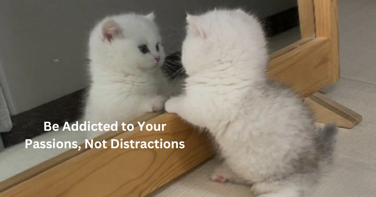 Be Addicted to Your Passions, Not Distractions