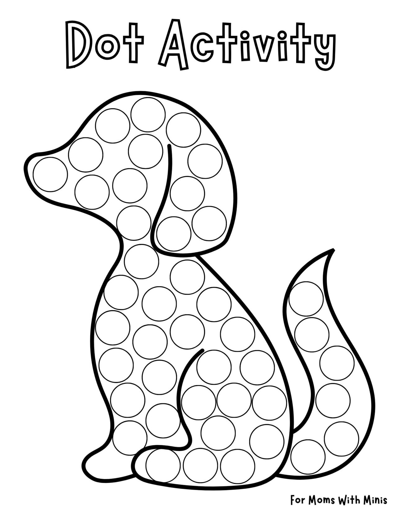 Dog Themed Dot Activity