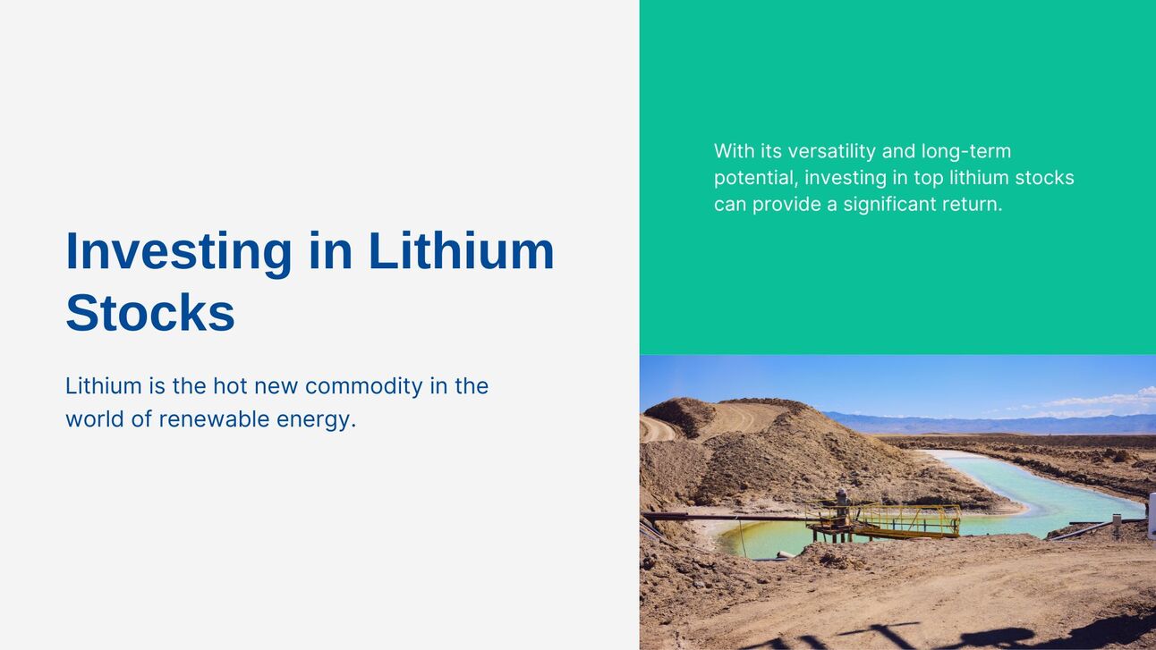Powering the Future: Unveiling the Top 5 Lithium Stocks Set to Soar!