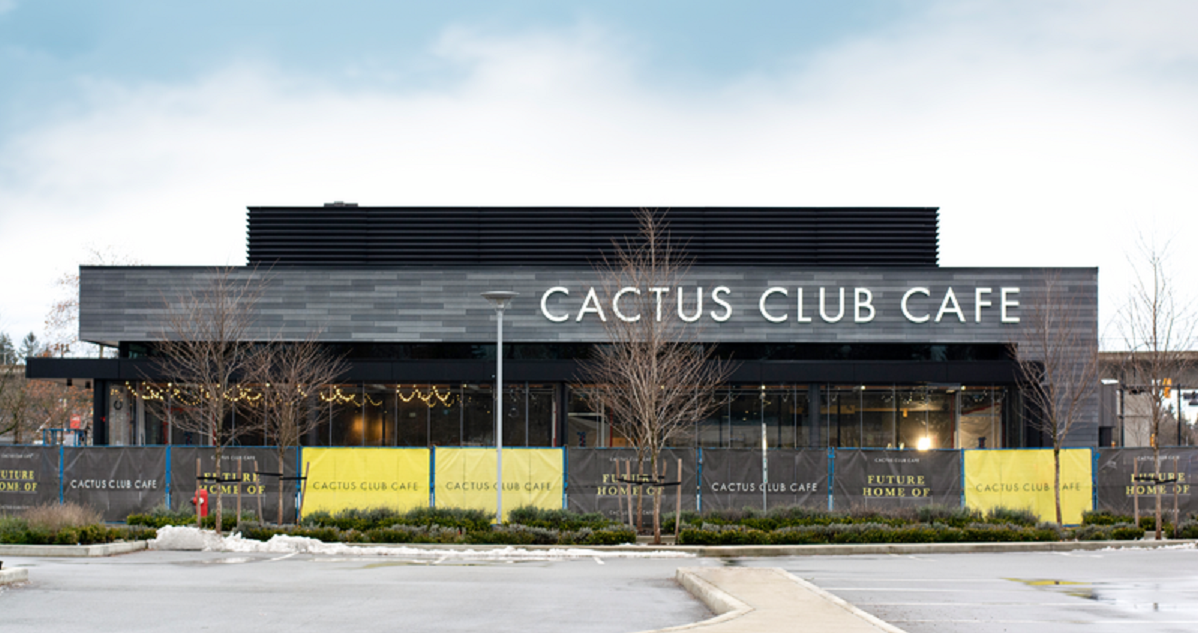 Cactus Club Cafe is on its way to Coquitlam Centre