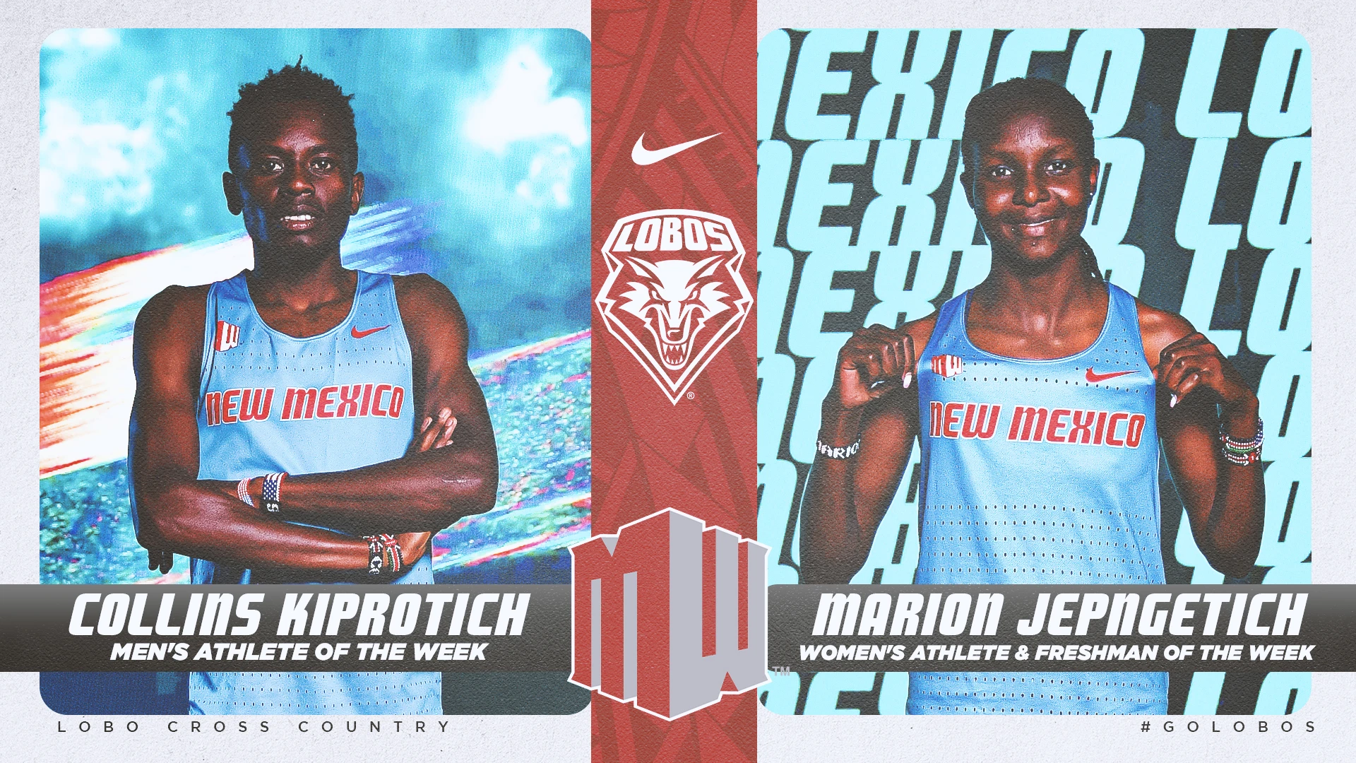 The New Mexico Lobos cross country team had two Mountain West Athletes ...