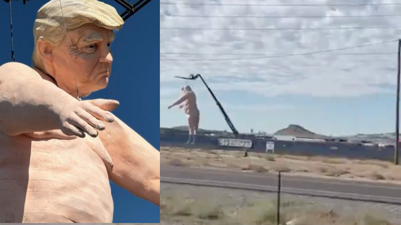 OBSCENE: Giant Nude Statue of President Trump in Vegas