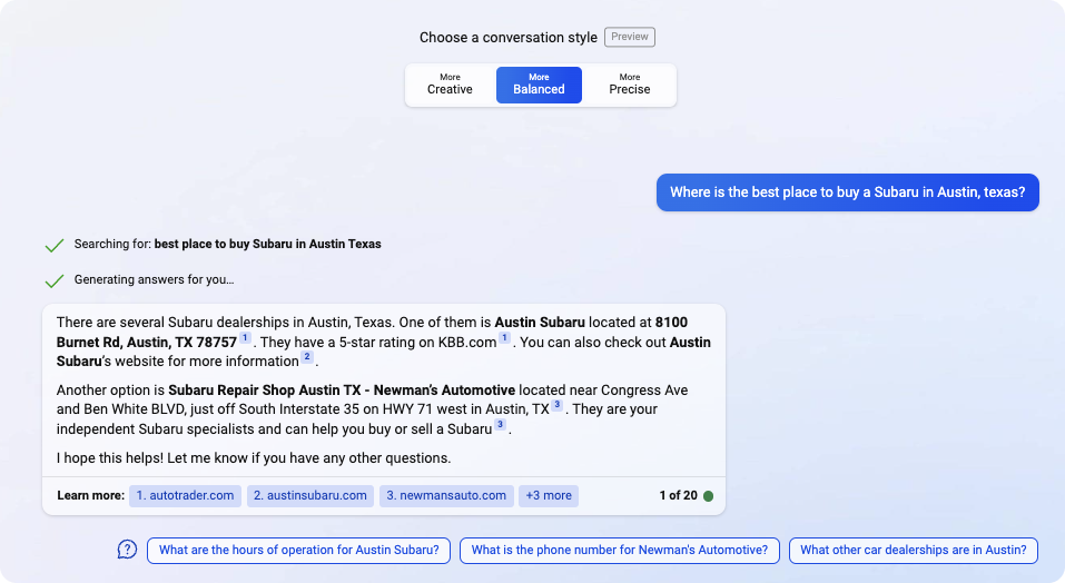 🧠 Bing adds some ads to AI CHAT
