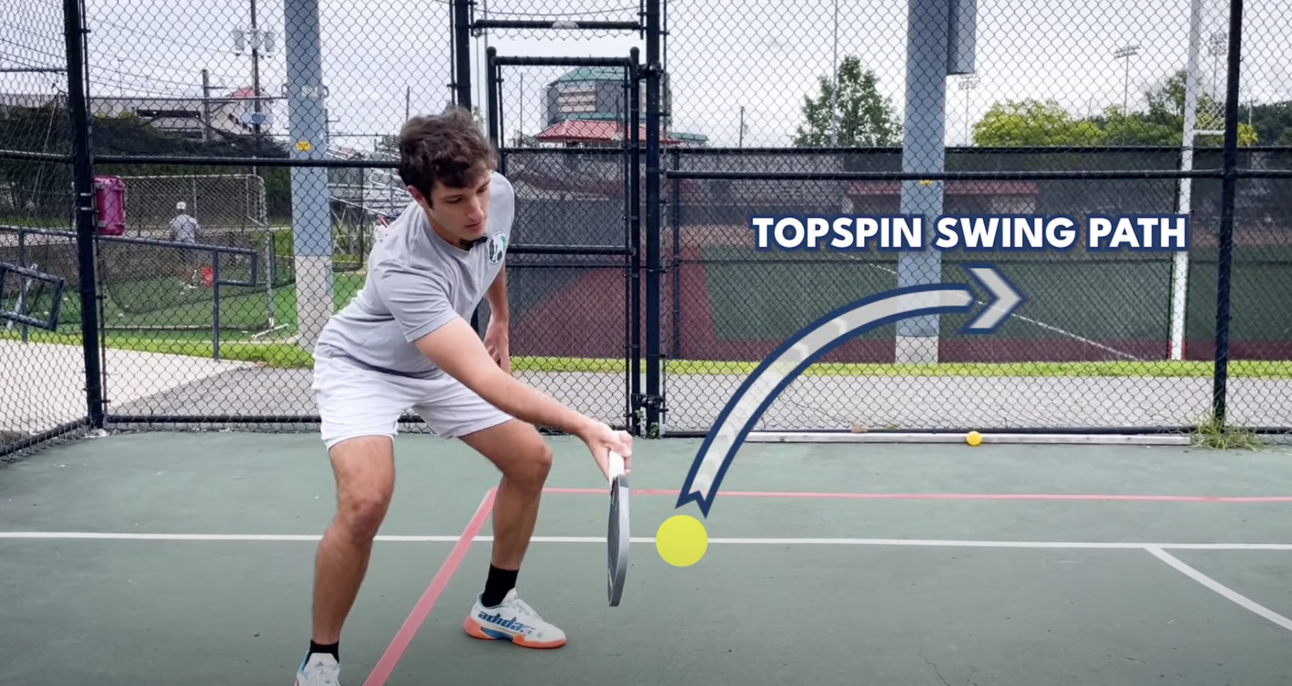 How to hit a topspin drop shot 🌪️