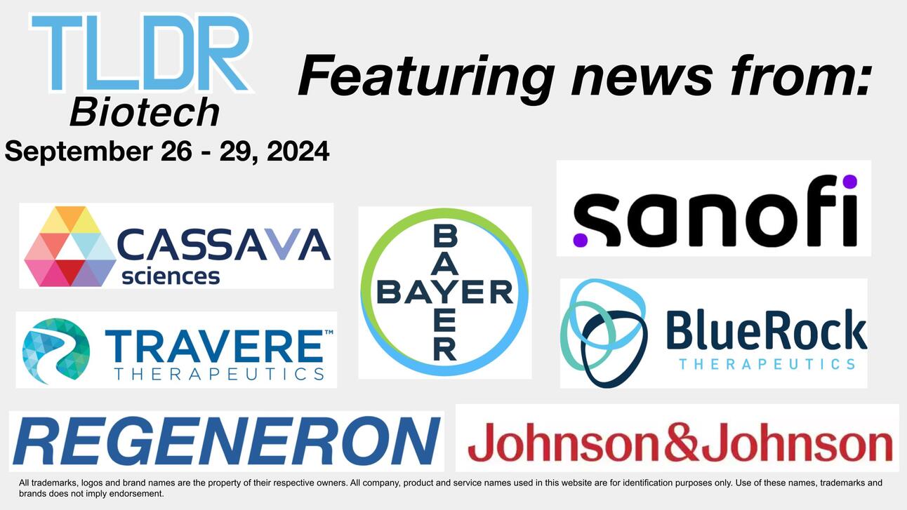 Biotech & Pharma Updates | September 26 - 29, 2024