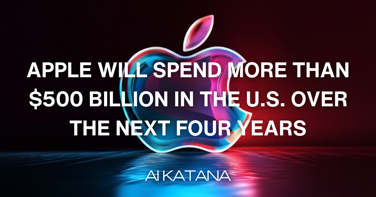 Apple will spend more than $500 billion in the U.S. over the next four ...