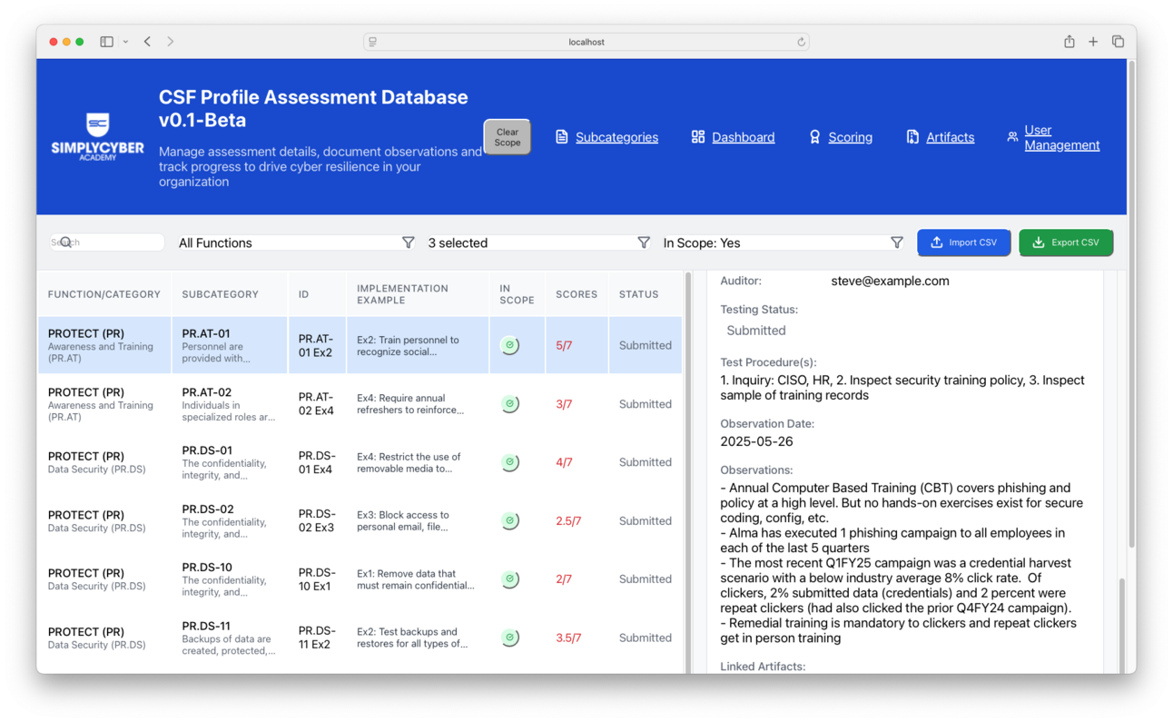 Free NIST CSF Tool + Why Your GitHub Profile Matters