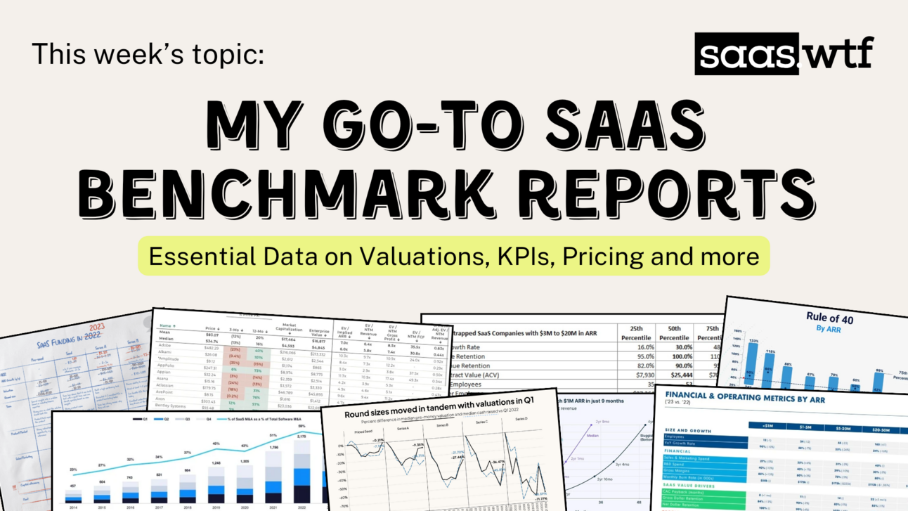 My Go-To SaaS Benchmark Reports