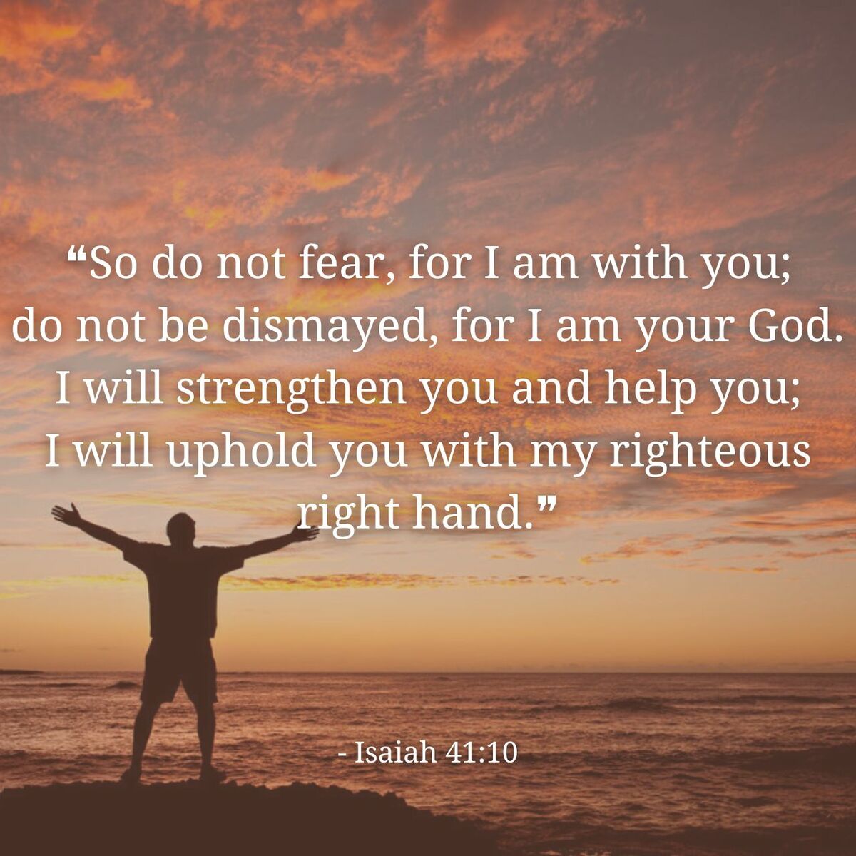 Verse Of The Day Isaiah 41 10 Verse Of The Day Isaiah 41 10