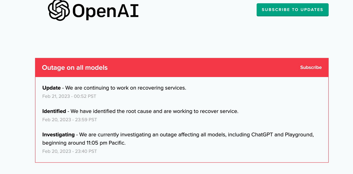 🧠 OpenAI suffers major outage