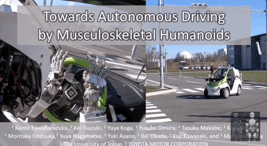 Musashi, the humanoid robots that drives autonomously