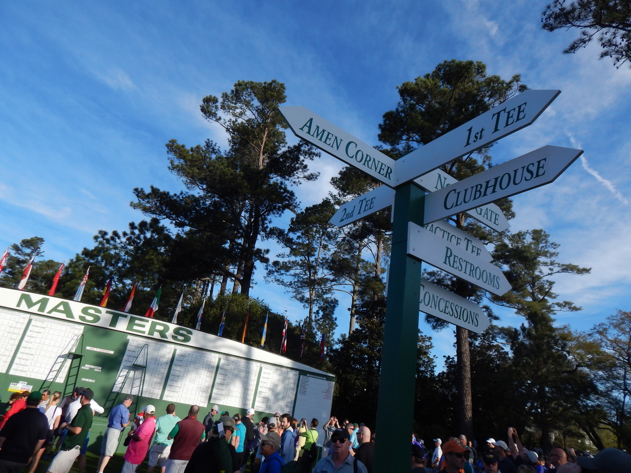 Attending the Masters on a Monday