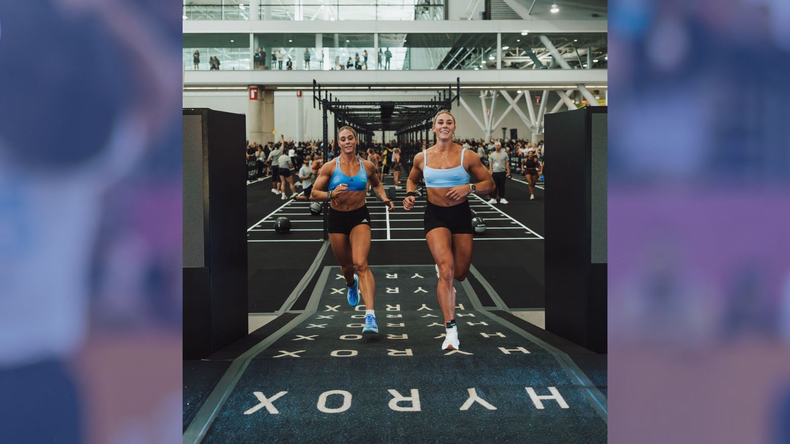 🔥 Brooke & Sydney Wells Light Up HWPO HYROX Boston