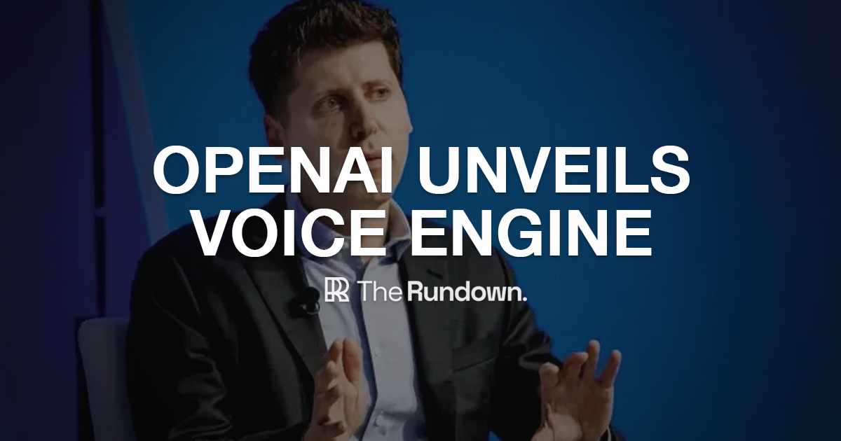 OpenAI unveils voice cloning tool