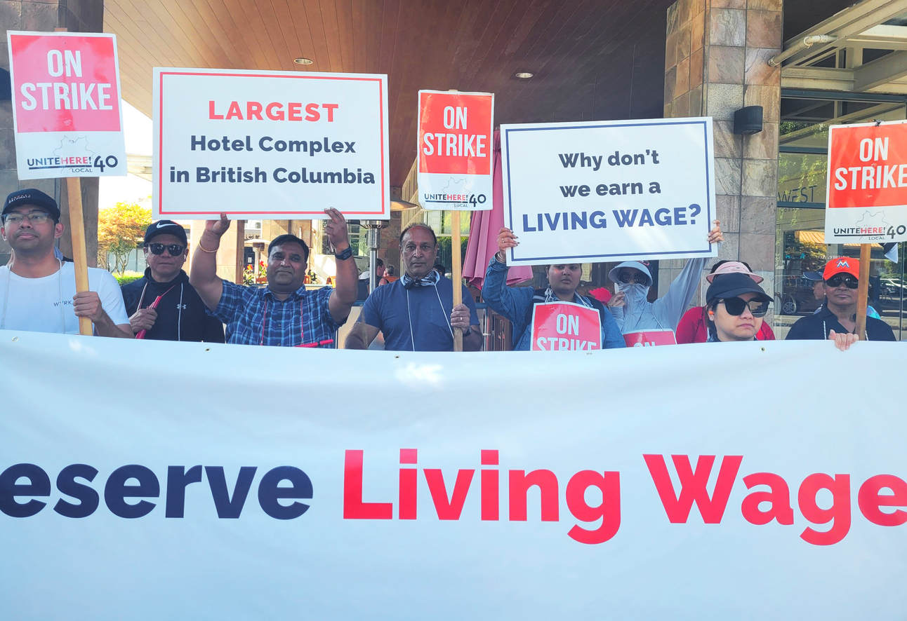 Striking Sheraton YVR workers going to Burnaby council in February