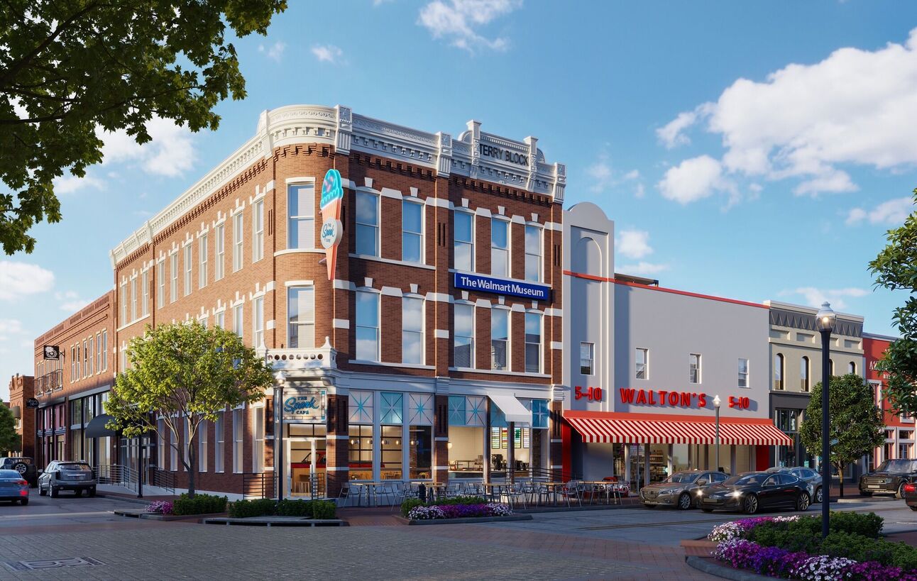 Bentonville’s Downtown Square Gets First Look at the Renovated Walmart ...