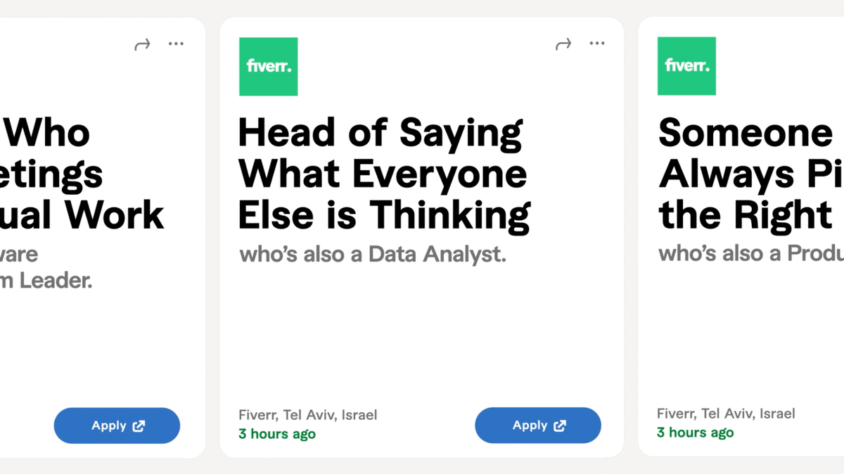How Fiverr went viral on LinkedIn with ridiculous job titles
