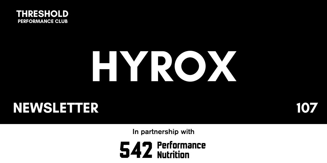 Threshold #107 | Unlock Peak Running Performance with HYROX Training 🏋️