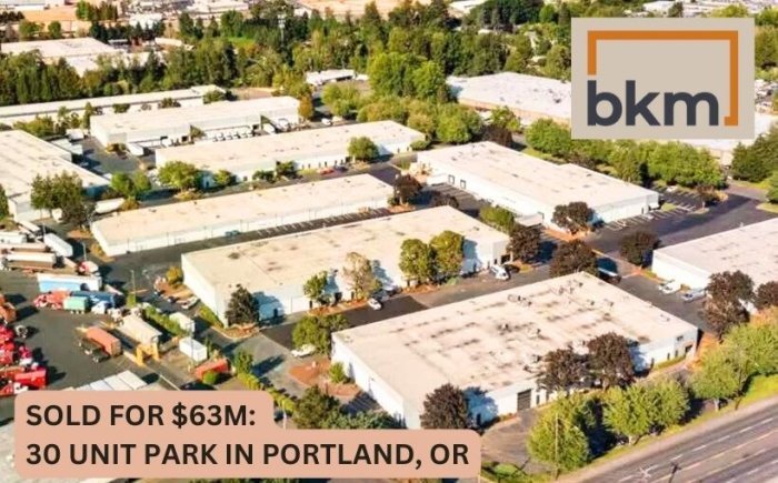 BKM buys shallow/mid-bay park in Portland, OR for $63M