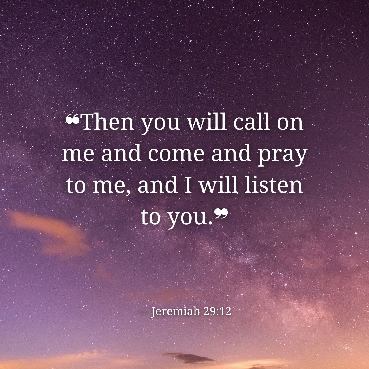 Verse of the Day: Jeremiah 29:12